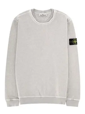 Stone Island Logo Patch Sweatshirt - Gray