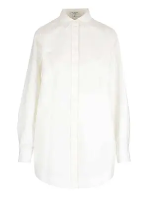 Alaïa Cotton Poplin "egg" Shirt Dress - White
