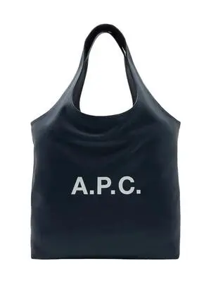 A.p.c. Striped Cotton Tote Bag - Blue