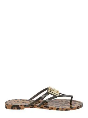 Dolce & Gabbana DOLCE & GABBANA Slide Sandals With Logo Detail Multicolor
