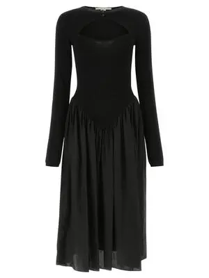 Stella McCartney Black Cut Out Dress - Multicolor