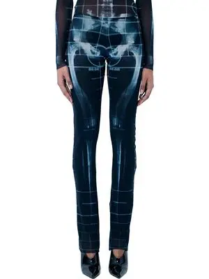 JEAN PAUL GAULTIER Squeletor Mesh Pants - Black