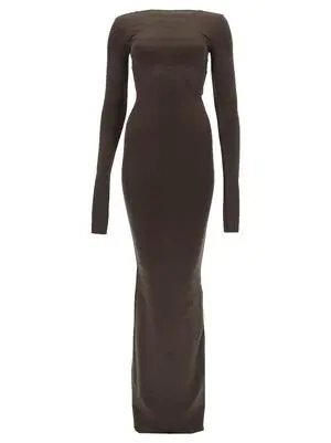 Rick Owens RICK OWENS "abito Temple" Maxi Gown Brown