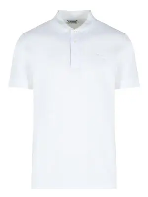 Burberry Eddie' Cotton Polo Shirt - White