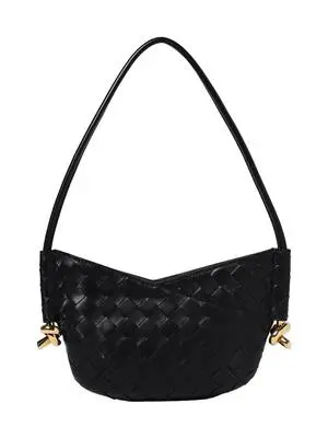 Bottega Veneta Woven Leather Mini Bag - Black