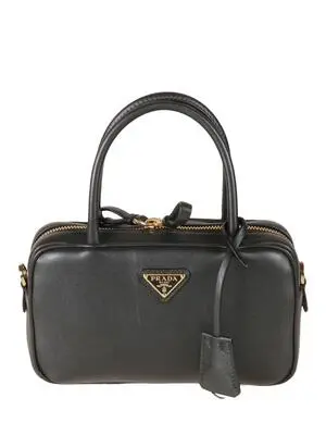Prada PRADA RECYCLED POLYAMIDE AND LEATHER MINI BAG Black