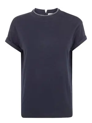 Brunello Cucinelli Round Neck T-shirt - Black