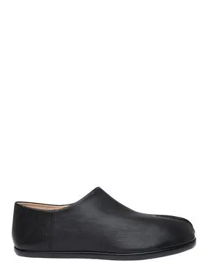 MAISON MARGIELA Tabi Toe Leather Loafers - Black