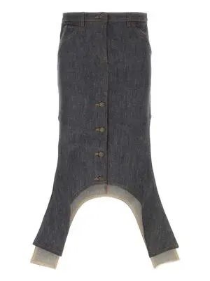 COURREGES Denim Skirt - Blue