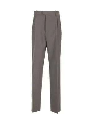 Bottega Veneta Stretch Wool Tricotine Trousers - Gray