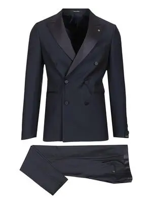Tagliatore Bruce Tuxedo In Super 130s Wool - Blue