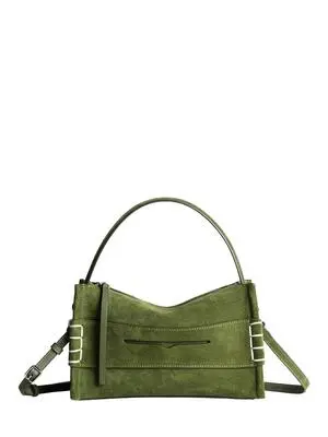 JW Anderson Small Loafer Bag In Suede - Multicolor
