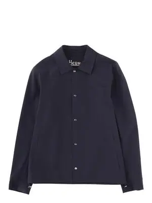 Herno Overshirt With Pocket - Blue