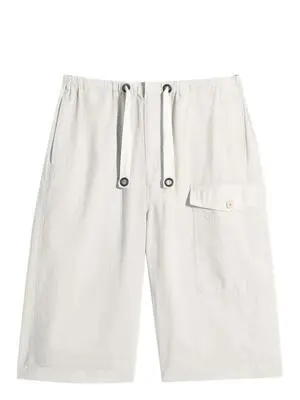 LEMAIRE Beige Drawstring Cargo Shorts - Cream