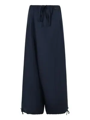 Marni Virgin Wool Wide-leg Trousers - Blue