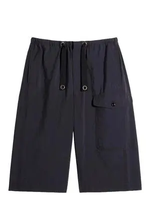 LEMAIRE Drawstring Cargo Shorts - Black