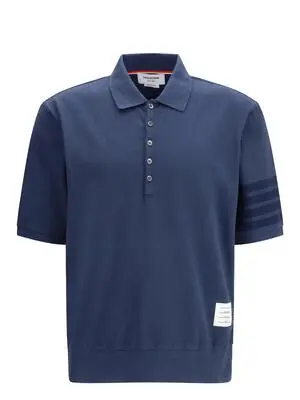 Thom Browne Cotton Polo - Blue