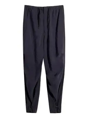 LEMAIRE Loose Fit Cotton Blend Trousers - Black