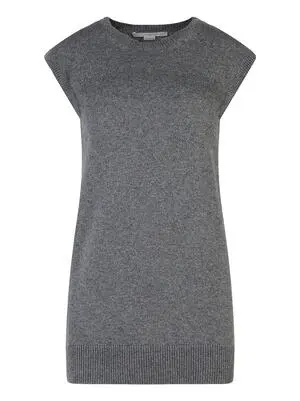 Stella McCartney Sleeveless Regenerated Cashmere Sweater - Gray