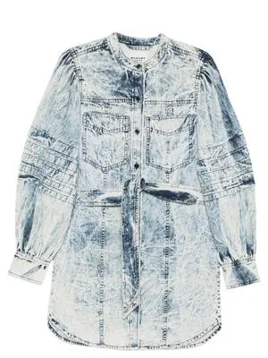 Isabel Marant Étoile Moe Cotton Short Dress - Multicolor