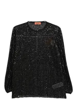 Missoni Sequin Embellished Long Sleeve Blouse - Multicolor