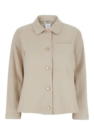 Max Mara Cotton Stretch Shirt With Jewel Buttons - Multicolor