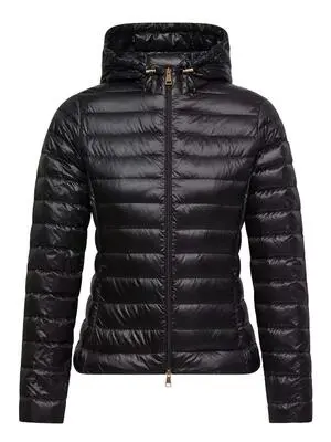 Moncler Quilted Hooded Zip-up Jacket - Black