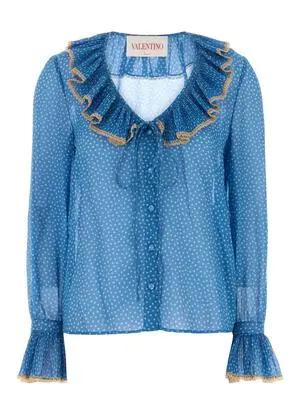 Valentino Garavani Printed Silk Blouse - Multicolor