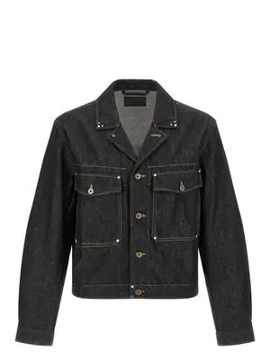 LEMAIRE Trucker Heavy Denim Jacket - Black