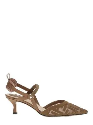 Fendi Colibrì Lite Slingback Pumps - Brown