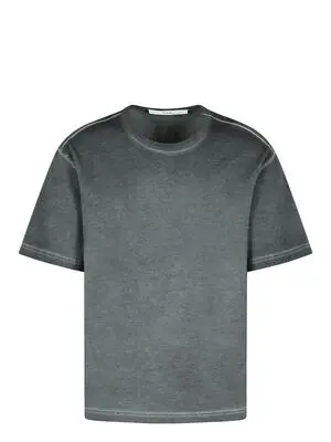 Séfr Mauro' Grey Cotton T-shirt - Black