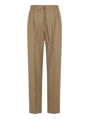 Max Mara Cashmere Drawstring Pants - Brown