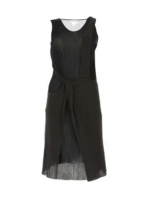 Bottega Veneta Two-tone Cotton Blend Dress - Multicolor