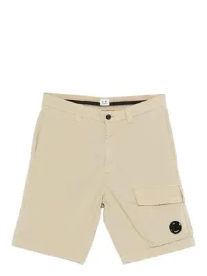 C.P. COMPANY Bermuda Cargo Cotton Shorts - Multicolor