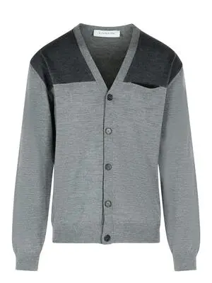 LANVIN Wool Cardigan - Gray