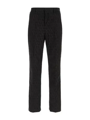 Valentino Garavani Logo Print Trousers - Multicolor