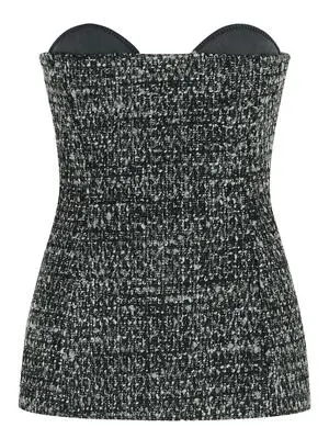 DIESEL® DIESEL Two-Tone Wool Blend Corset Top