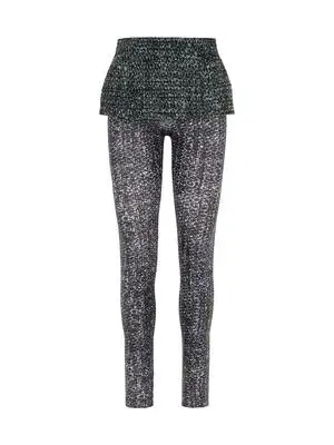 DIESEL® Two-tone Polyester Blend Leggings - Gray