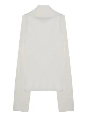 Alberta Ferretti Top In Chiffon - White