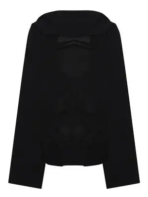 Alberta Ferretti Chiffon Top - Black