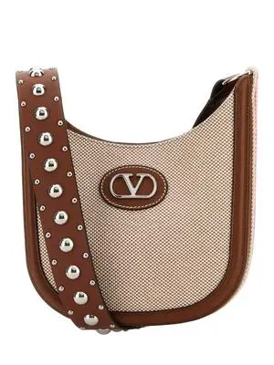 Valentino Garavani Two-tone Canvas Vlogo Signature Crossbody Bag - Multicolor