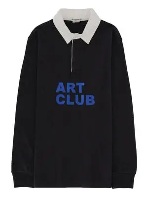 JW Anderson Polo Shirt Art Club - Black