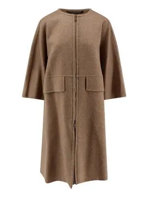 Max Mara Amour Cashmere Coat - Cream