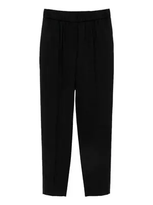 Peserico Linen Striped Cropped Trousers - Multicolor