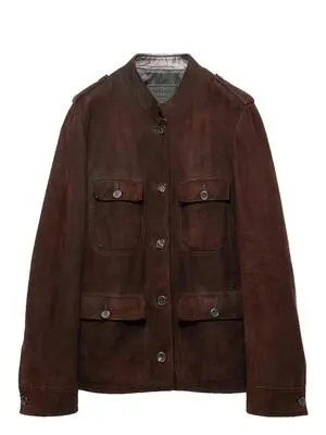 Prada Suede Leather Jacket - Multicolor
