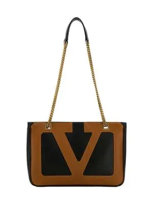 Valentino Garavani Small Viva Superstar Shoulder Bag In Nappa Leather - Black