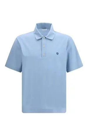 FERRAGAMO Short-sleeve Jersey Polo - Blue