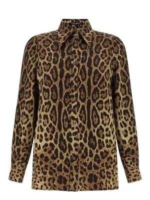 DOLCE & GABBANA DOLCE & GABBANA Leopard Print Silk Shirt