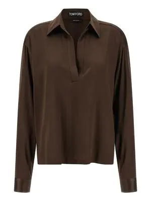 TOM FORD TOM FORD Silk Polo Shirt