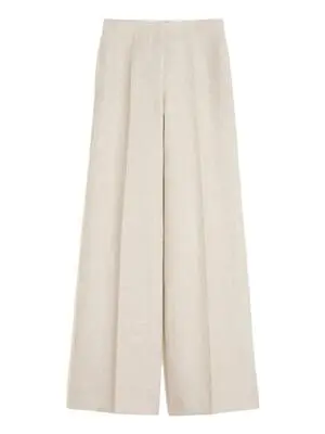 Max Mara MAX MARA Linen Wide Leg Trousers Multicolor